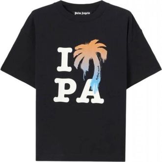 Palm Angels Homme, Tops, Noir, Taille: S Palm Angels - Hauts > T-Chemises