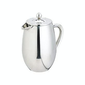 La Cafetière Edelstahl doppelwandige isolierte Cafetière 3 Tassen, Edelstahl, Silber
