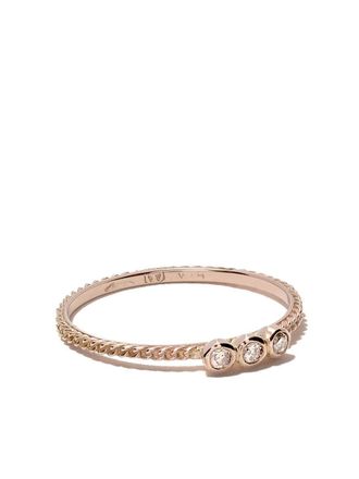 Wouters & Hendrix bague Chain Diamond - Rose