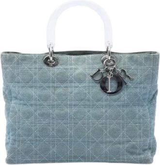 Dior Pre-owned Lady Satchel - Femme - Pre-owned - Bleu - Taille: ONE Size