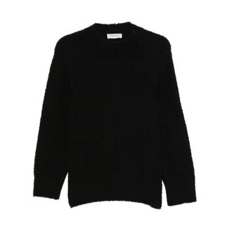 Laneus Boucl&eacute;-Strickpullover - - Knitwear - Damen - Schwarzk - S