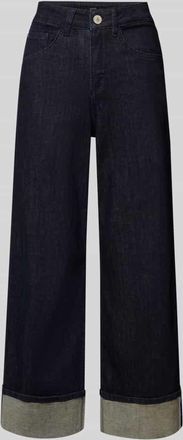 OPUS Wide Leg Jeans mit fixiertem Saumaufschlag Modell Miva