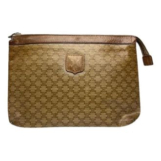 Celine Pre-owned Triomphe Vintage Clutch - Femme - Pre-owned - Brun - Taille: ONE Size