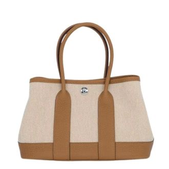 Herm&egrave;s Pre-owned Toile sacs-main - Femme - Pre-owned - Beige - Taille: ONE Size