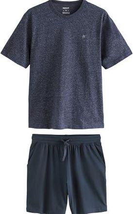 Next Homme Ensemble Pyjama Short en Jersey Navy Blue Stripe L