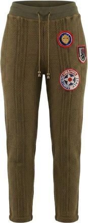 Mr & Mrs Italy Pantalon de jogging en maille tricot&eacute;e - Femme - Pantalons - Vert - Taille: 36 FR
