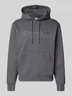Champion Relaxed Fit Hoodie aus Baumwoll-Mix mit Label-Stitching
