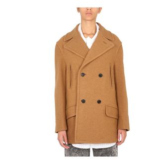 Marni Zweireihiger Mantel - - Coats - Damen - Beige - 2XS