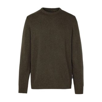 Barbour Gr&uuml;ner Karo Rundhals Pullover - - Knitwear - Herren - Gr&uuml;n - XL