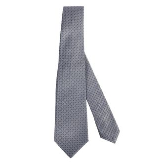 Kiton Handgefertigte Seidenkrawatte - - Accessories - Herren - Grau - ONE SIZE