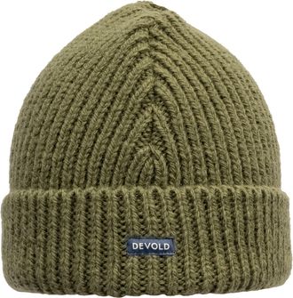 Devold Nansen Wool Beanie, One size, olive 388A