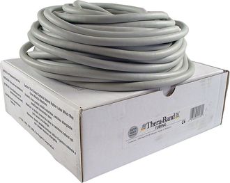 Theraband Thera Band Tubing &Uuml;bungsband Fitness Physio Widerstand 30,5 m super stark SILBER