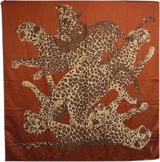Saint Laurent Pre-owned Scarf - - Pre-owned - Damen - Braun - ONE SIZE