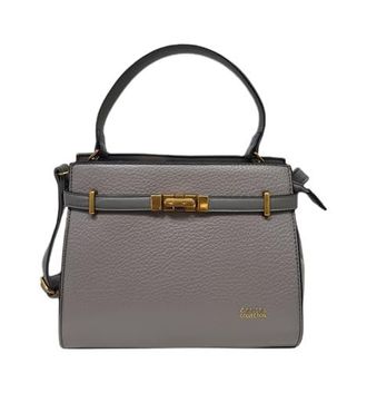 Coveri Collection Sac poign&eacute;e et bandouli&egrave;re, cuir synth&eacute;tique avec d&eacute;tails dor&eacute;s, fermeture &eacute;clair Dimensions 24 x 20 x 9 cm Art.015-5, taupe