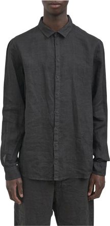 Po&eacute;me Boh&eacute;mien Poeme Bohemien, Homme, Chemises, Gris, Taille: M Camicia Regular in Lino