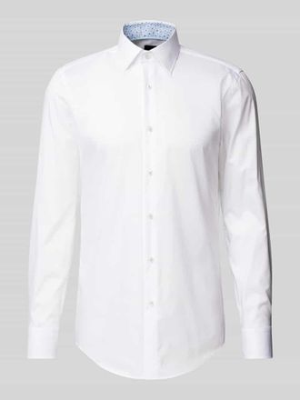 HUGO BOSS Regular Fit Business-Hemd aus Viskose mit Kentkragen