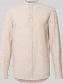 Only & Sons Slim Fit Freizeithemd aus Baumwoll-Leinen-Mix Modell CAIDEN