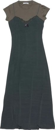 Acne Studios robe à design superposé - Vert