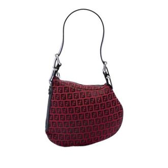 Fendi Pre-owned Canvas Hobo Bag - - Pre-owned - Damen - Rot - ONE SIZE