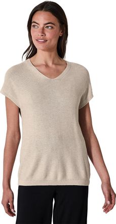 Cecil Damen &Auml;rmelloser Strukturpullover