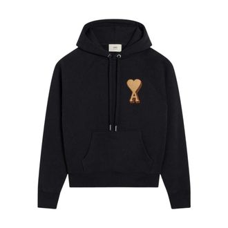 Ami Schwarzer Bio-Baumwollpullover - - Sweatshirts & Hoodies - Herren - Schwarzk - 2XL