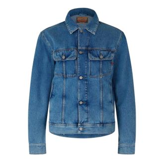 Diesel Barcy Jeansjacke f&uuml;r Herren (Blaues Denim)
