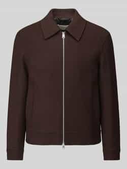 Selected Blouson aus Woll-Mix mit Zweiwege Rei&szlig;verschluss