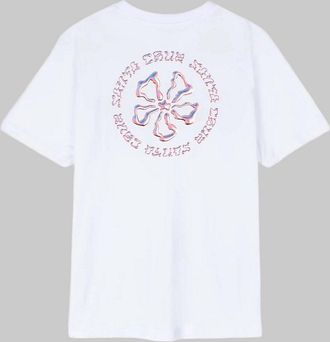 Santa Cruz Chrome Ringed Flower T-Shirt blanc