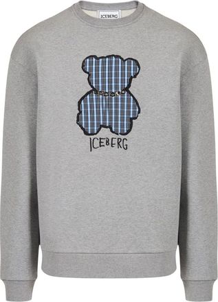 Iceberg Homme, Sweatshirts et sweats &agrave; capuche, Gris, Taille: XL Crew Neck SweaT-shirt