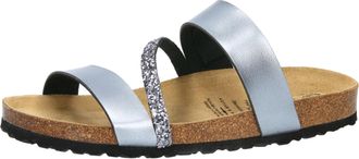 Lico BIOLINE GLITTER Damen Pantoletten, Anthrazit, 38 EU