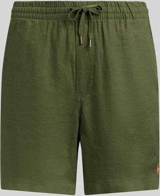 Polo Ralph Lauren Leinenshorts mit Tunnelzugbund und Logo Stitching