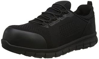 Skechers Baskets Synergy Omat pour Homme, Cuir Textile TPU Noir, 43 EU