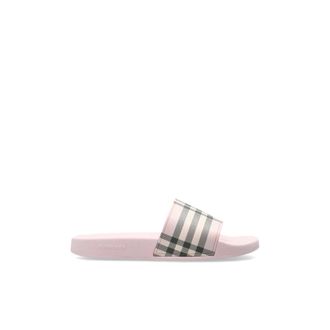 Burberry Femme, Chaussures, Rose, Taille: 38 EU Check Slides