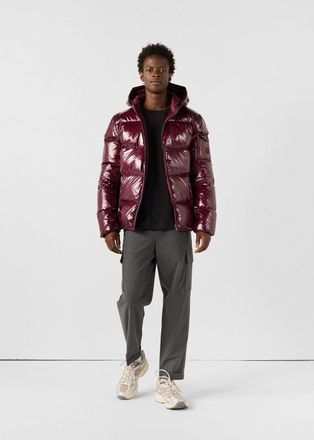 Jott Doudoune &agrave; capuche Grand Froid Cerise noir Java laqu&eacute;e - Taille 3XL