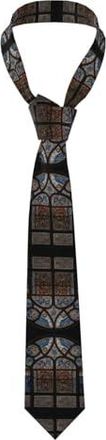 Generic Cravate Vitraux Gothiques &Agrave; Motifs &Eacute;l&eacute;gant Cravates Fine Cravate Pour Hommes Pour Travail Mariage C&eacute;l&eacute;brations