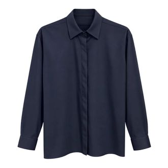 Mars&eacute;m Nylon-Hemden - - Blouses & Shirts - Damen - Blau - S