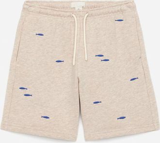 Arket Sweatshorts Mit Stickerei -Blau