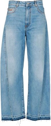 Msgm Msgm, Femme, Jeans, Bleu, Taille: 36 FR Wide Jeans