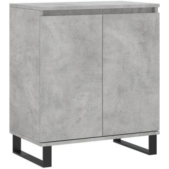 Les Tendances Buffet Gris béton 60x35x70 Bois dingénierie