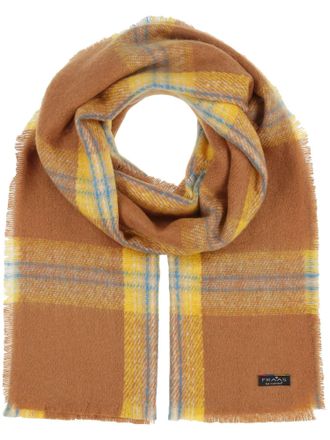 Fraas Cashmink Schal 63 x 200 cm - Weicher als Kaschmir - Made in Germany - Stola kariert für Damen - Perfekt für Herbst und Winter Camel