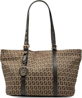 Fendi Shopper - Zucchino Canvas Superstar Tote - Gr. unisize - in Braun - f&uuml;r Damen