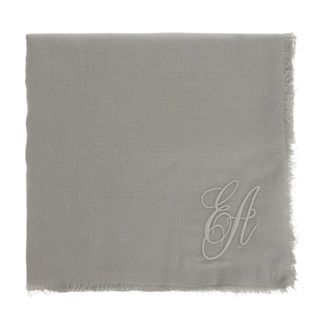 Emporio Armani Schal mit Logo - - Accessories - Damen - Grau - ONE SIZE
