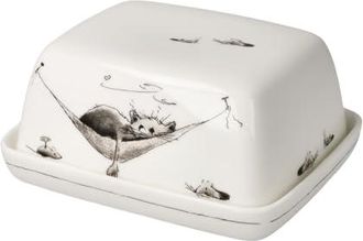 GOEBEL Butterdose Mittagspäuschen Peter Schnellhardt