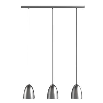 Design for the people Nordlux LED Pendelleuchte NEXUS 20 3-SET, 3xE27, IP20, Stahl geb&uuml;rstet EEK: A++ - A