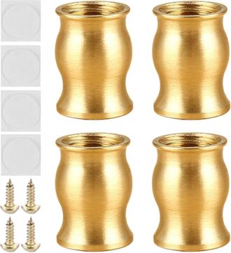 Generic Couchtischbeine - Kommode Ersatzbeine - rutschfeste M&ouml;belf&uuml;&szlig;e f&uuml;r Bett, Nachttisch, Kommode, Schrank, Schreibtisch, Stuhl, Sofa, Schrank