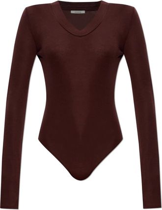 Entire studios Entire Studios, Femme, Tops, Brun, Taille: 36 FR Bodysuit &agrave; manches longues