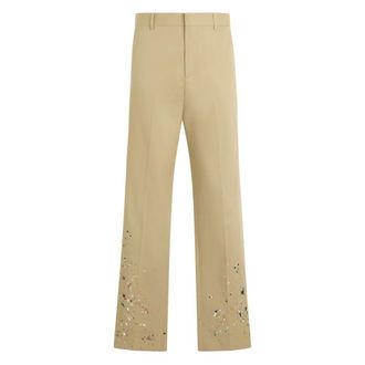 Philipp Plein Homme, Pantalons, Beige, Taille: 5XL Pantalon Coupe Ample Peint