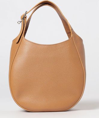 Longchamp Mini sac cabas Le Foulonn&eacute; Toile en cuir grain&eacute; avec logo emboss&eacute;