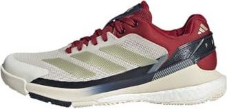 adidas Womens Chaussure de Padel Crazyquick Boost, Chalk White/Ice Gold Met. / Team Victory Red, 38 2/3