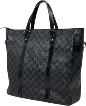 Louis Vuitton Sac cabas Pre-owned Damier Graphite - Homme - Pre-owned - Gris - Taille: ONE Size